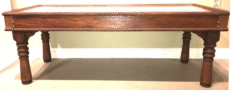 Intricate Rope Work Nautical Coffee Table in the Style of Clifford M ...