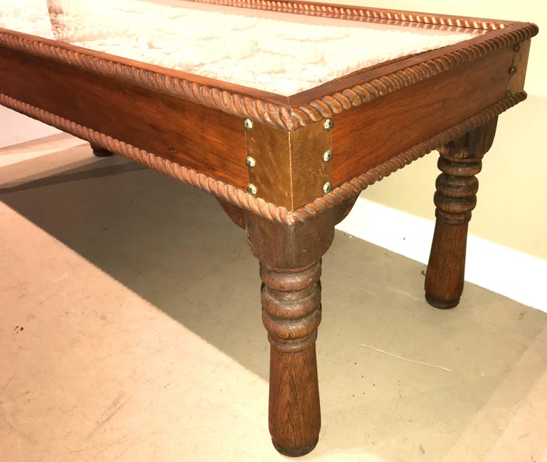 Intricate Rope Work Nautical Coffee Table in the Style of Clifford M ...