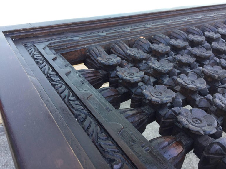 Hand-Carved Anglo-Indian Style Square Dining Table at 1stDibs
