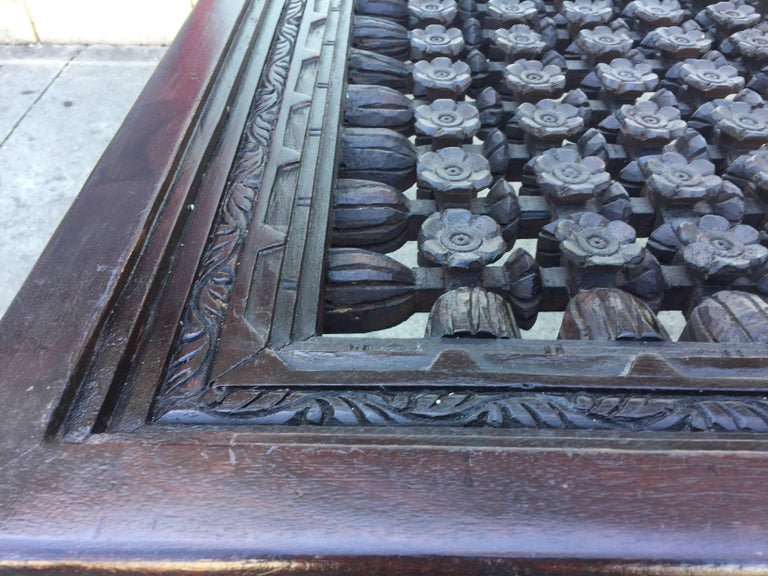 Hand-Carved Anglo-Indian Style Square Dining Table at 1stDibs