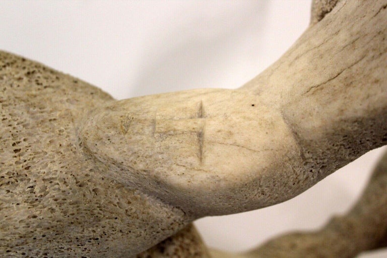 Inuit Antique Whale Bone Sculpture at 1stDibs