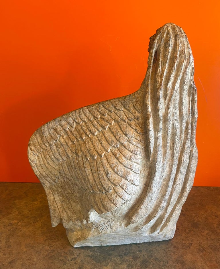 Inuit Figurative Hand Carved Soapstone Sculpture by Lou Cacioppo For ...