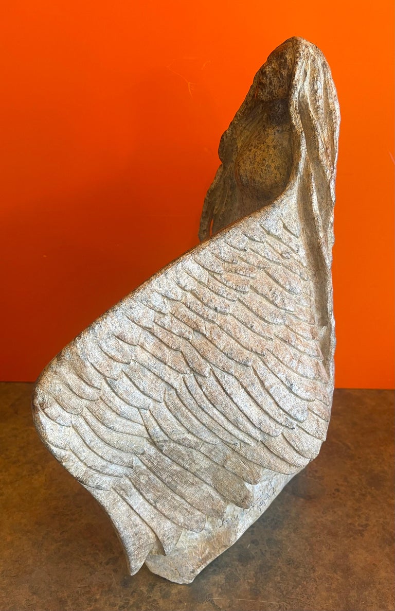 Inuit Figurative Hand Carved Soapstone Sculpture by Lou Cacioppo For ...