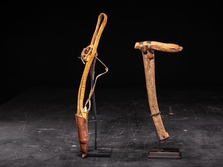 Inuit Toggling Harpoon and Whalebone Adze, Inuit People, Alaska For ...