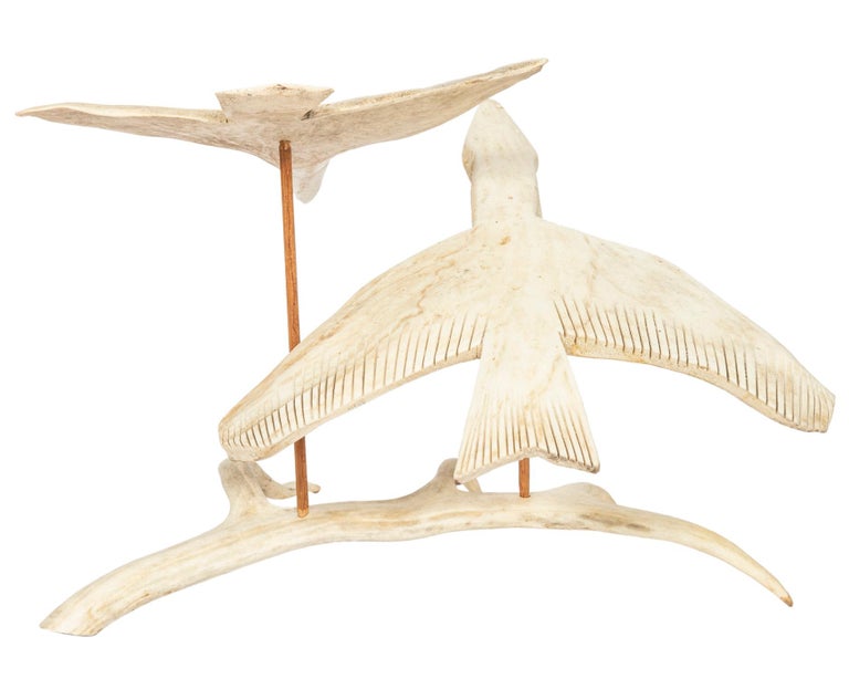 Inuit Whale Bone Sculpture, circa 1970a For Sale at 1stDibs