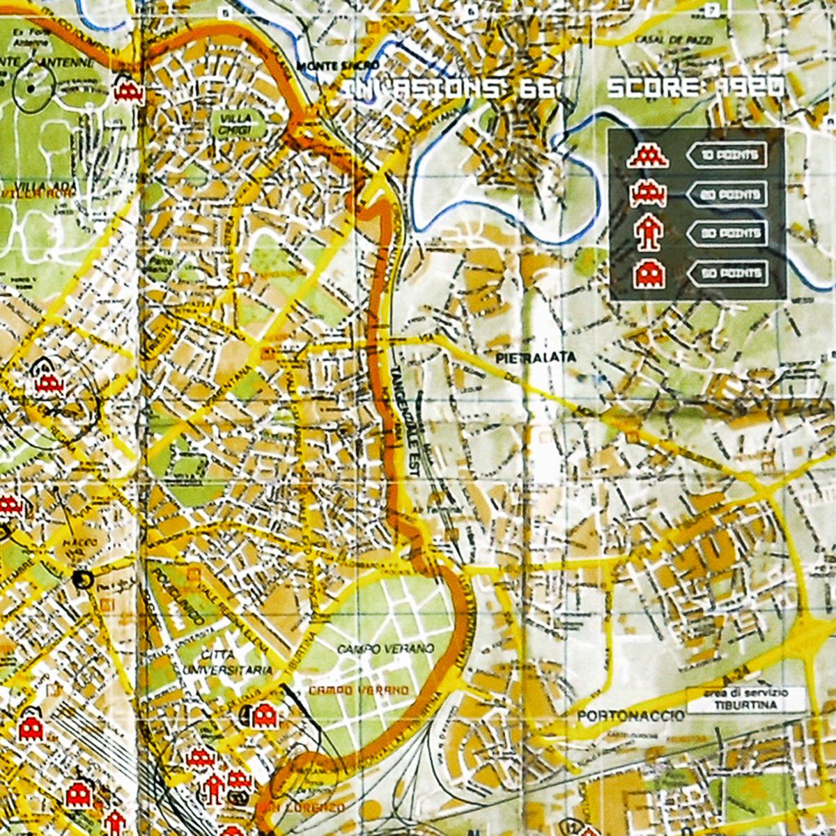 Invader - INVADER Invasione di Roma (Rome Map) Limited Edition Signed ...