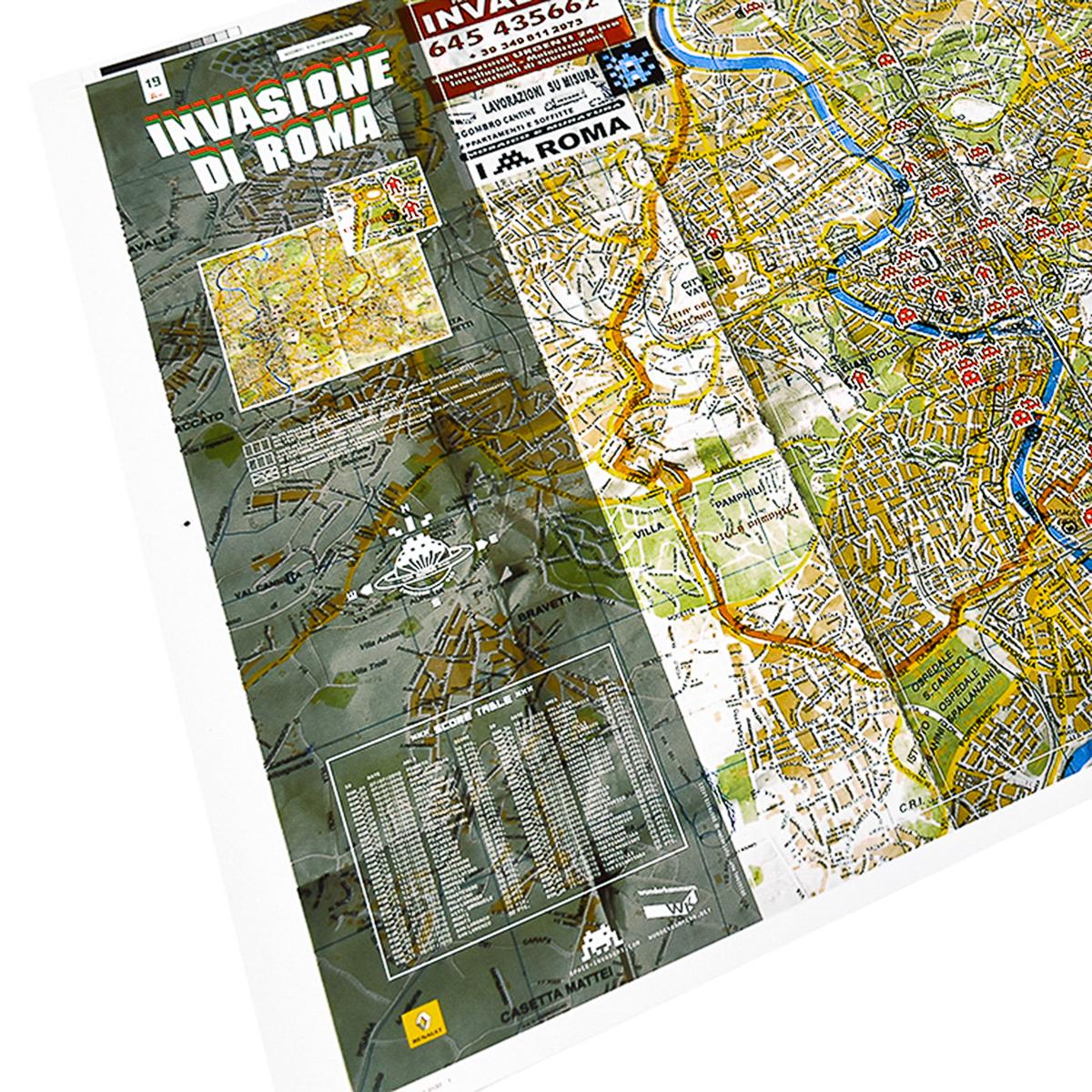 Invader - INVADER Invasione di Roma (Rome Map) Limited Edition Signed ...