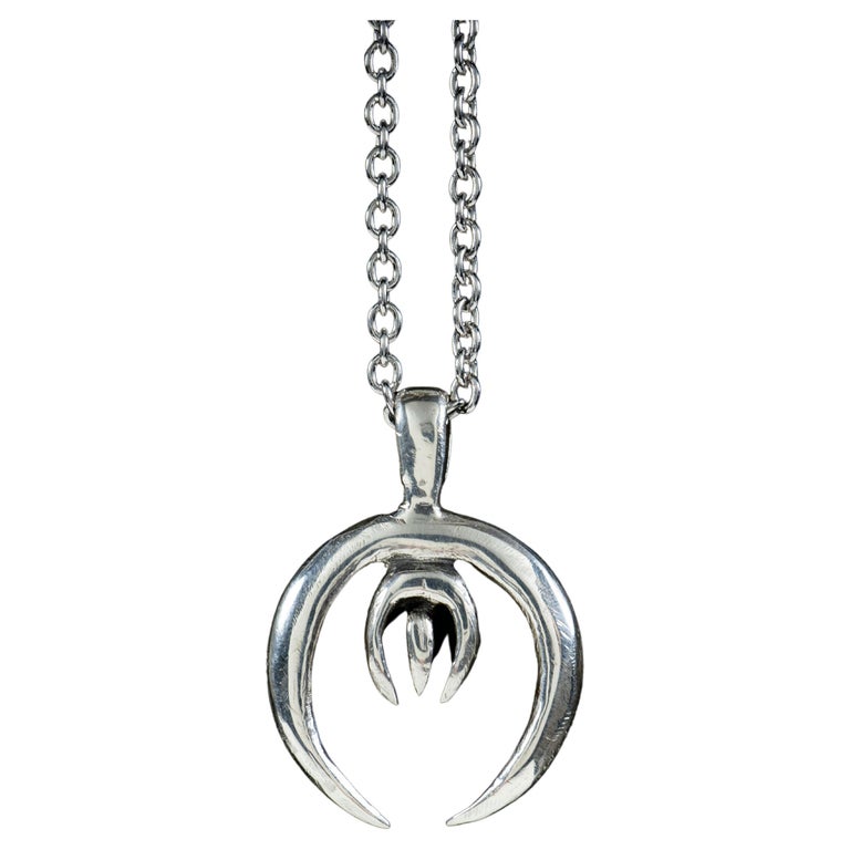 Crescent (Sterling Silver Pendant) by Ken Fury For Sale at 1stDibs