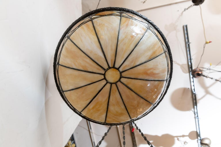Inverted Leaded Glass Dome, circa 1910, Duffner and Kimberly. For Sale ...