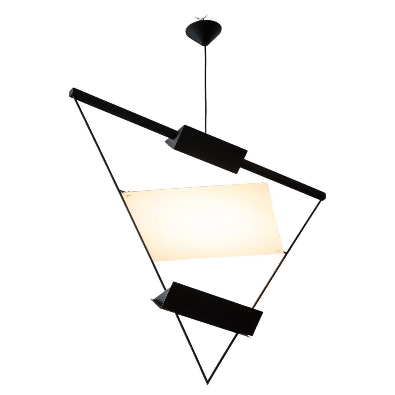 Inverted Triangle Hanging Lamp by Mario Botta for Artemide, 1985 For ...