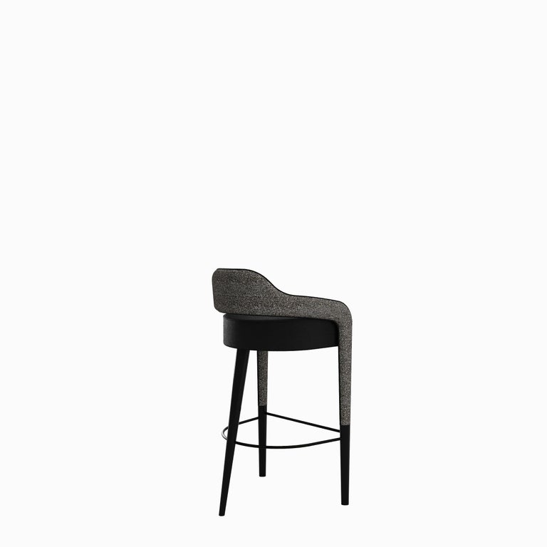 INVICTA Bar Stool with solid wood rear leg For Sale at 1stDibs ...