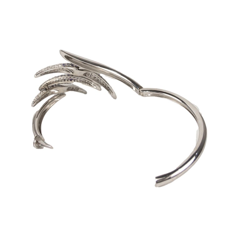 IO SI 18k White Gold 1.94ctw Diamond Bracelet For Sale at 1stDibs