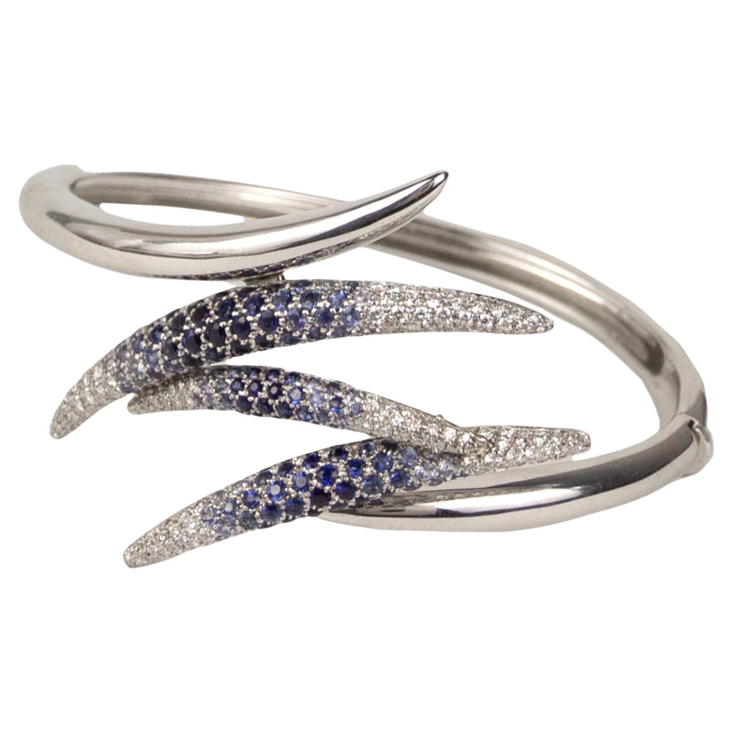 IO SI 18K White Gold Diamond Bracelet For Sale at 1stDibs