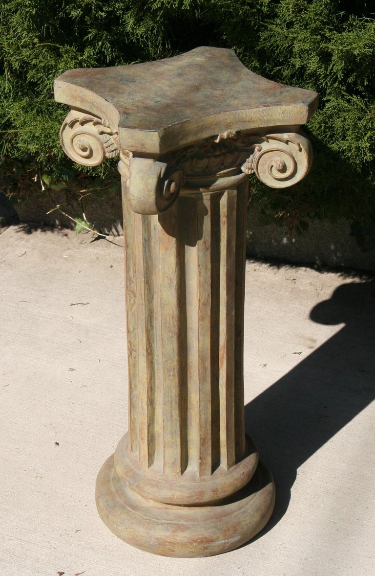 Ionic Column Garden Plant Stand/Pedestal Drink Table at 1stDibs
