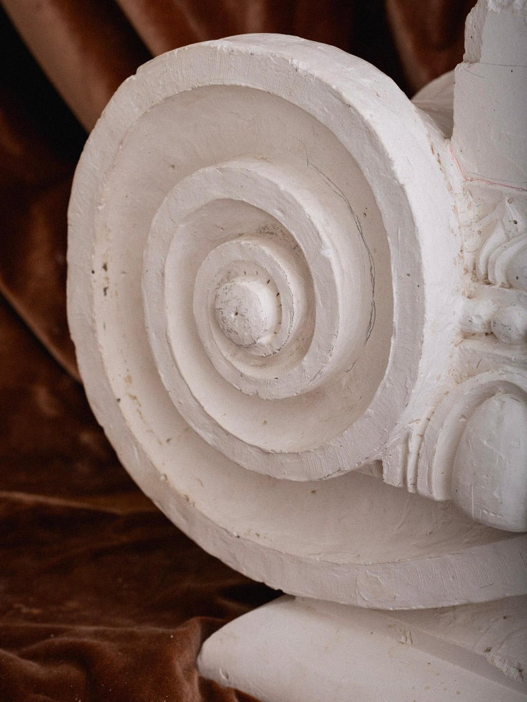 Ionic Column Plaster Architectural Study Objet D’art For Sale at 1stDibs