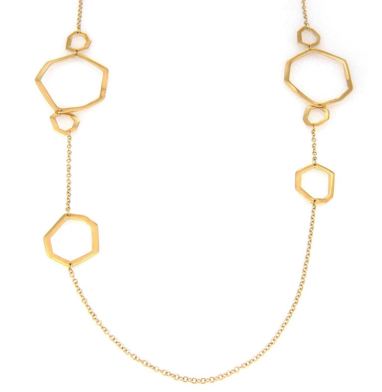 Ippolita 18k Yellow Gold Assorted Size Octagonal Motifs Long Chain ...