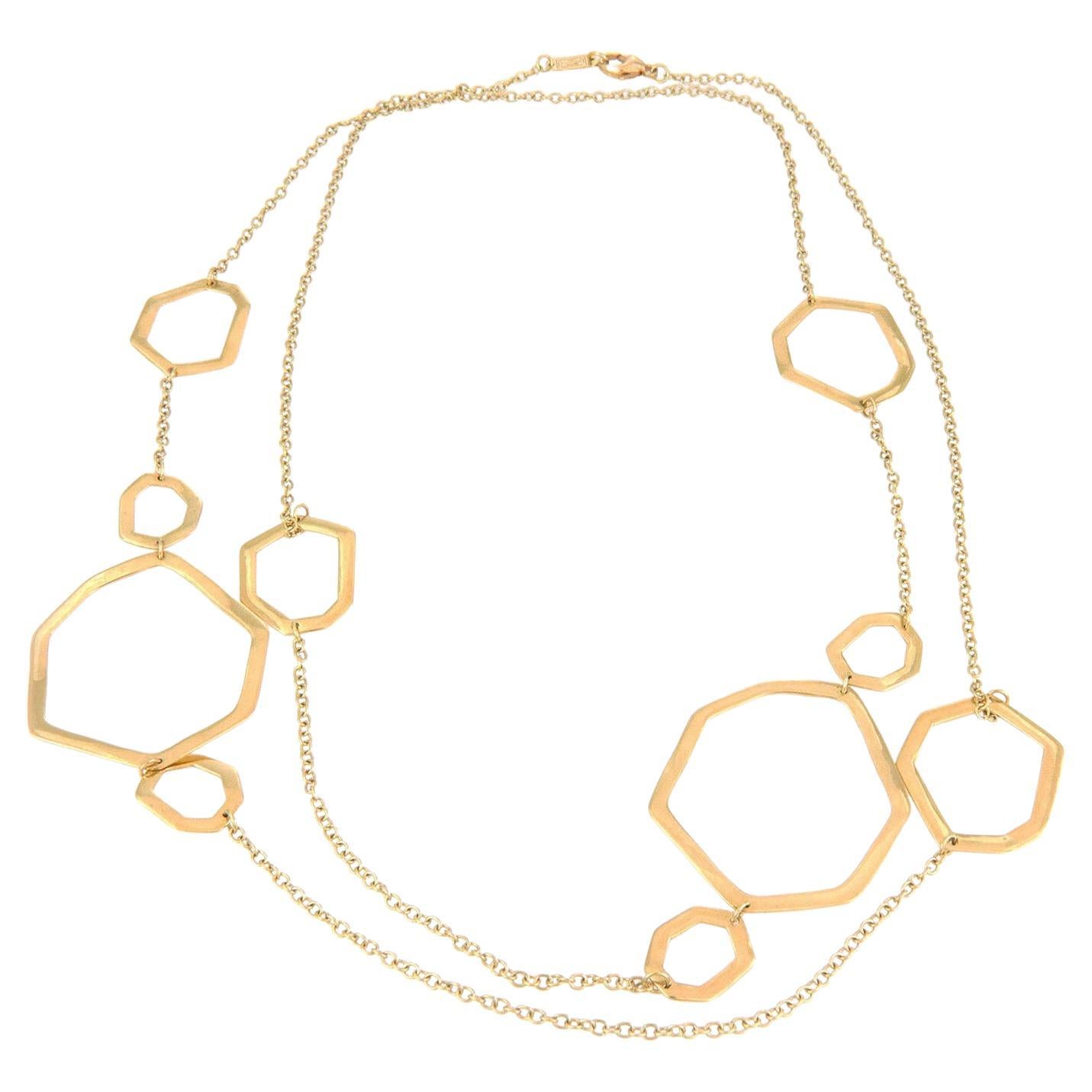 Ippolita 18k Yellow Gold Assorted Size Octagonal Motifs Long Chain ...