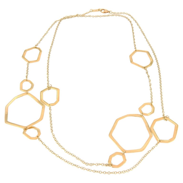 Ippolita 18k Yellow Gold Assorted Size Octagonal Motifs Long Chain ...