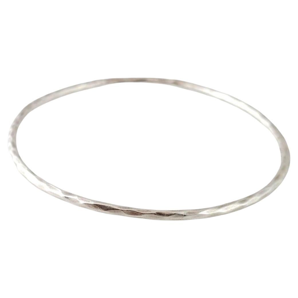 Ippolita 925 Sterling Silver Hammered Bangle #15046 For Sale at 1stDibs