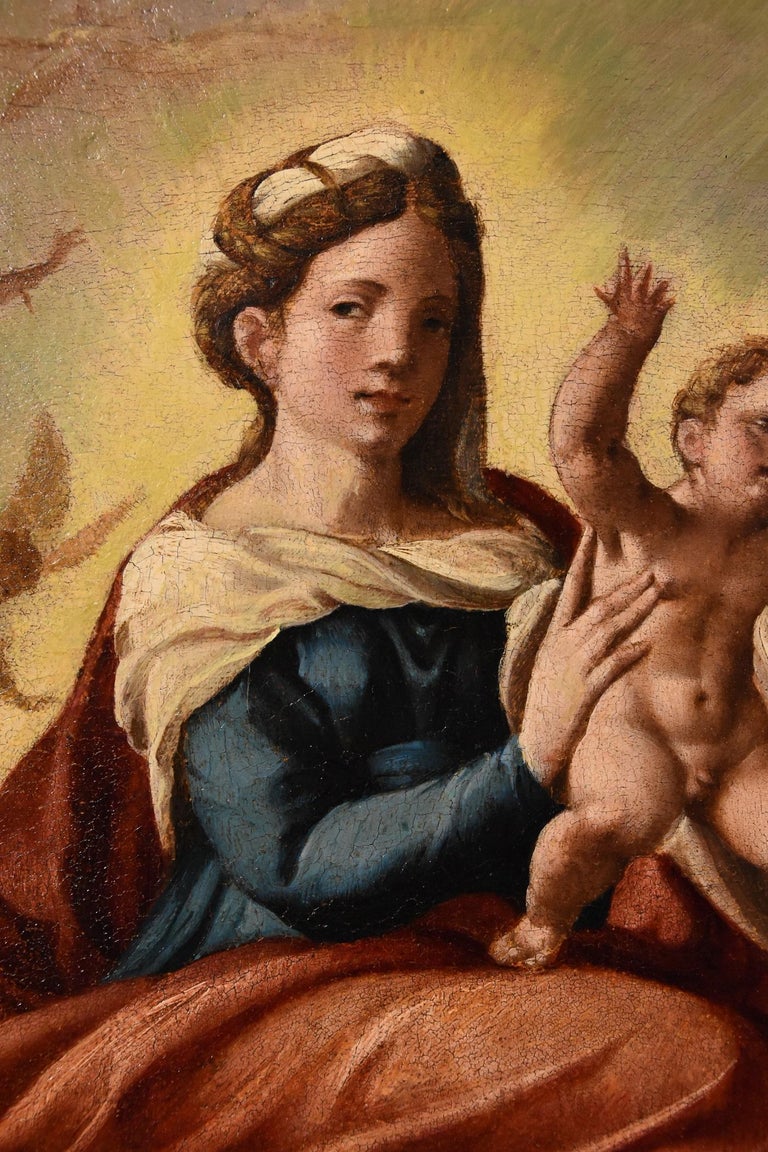 Madonna Scarsella Paint Oil on canvas Old master 16/17th Century ...