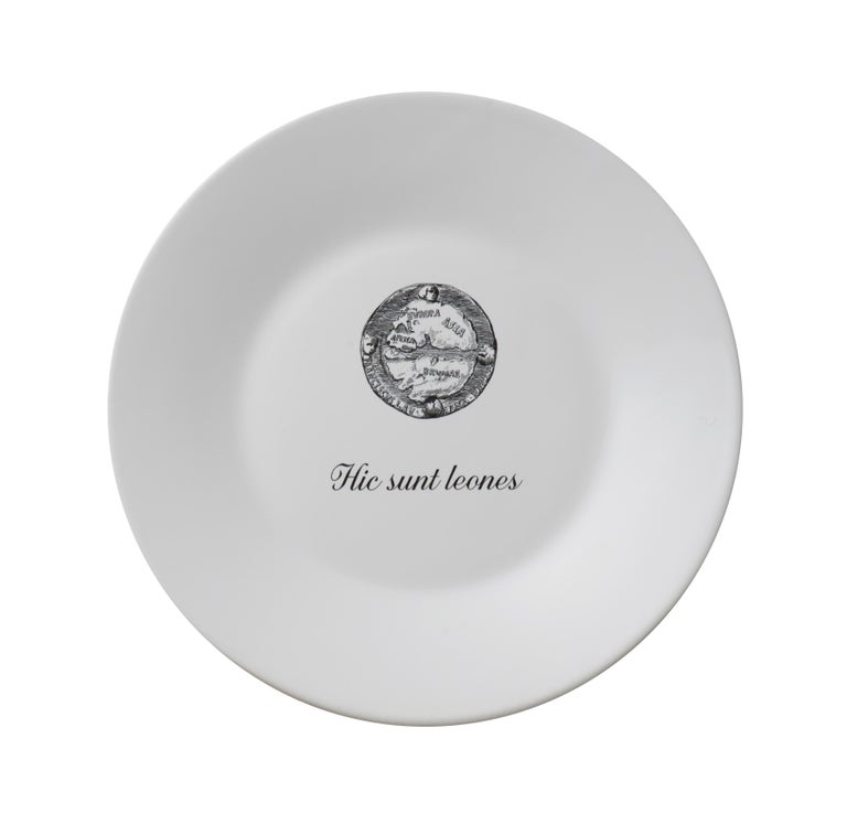 "Ipse dixit", Crafted in Italy Set of Dessert Plates with Famous Latin ...