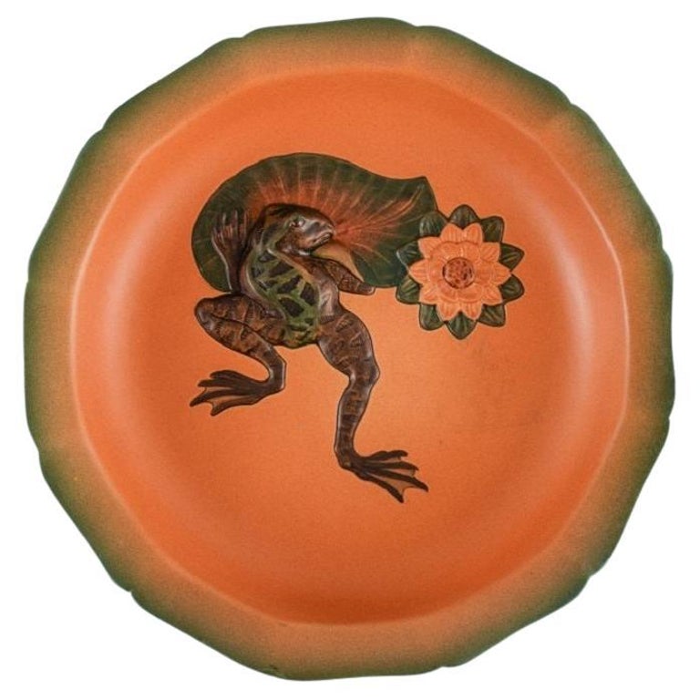 Ipsens, Denmark, Circular Dish in Hand-Painted Glazed Ceramic For Sale ...