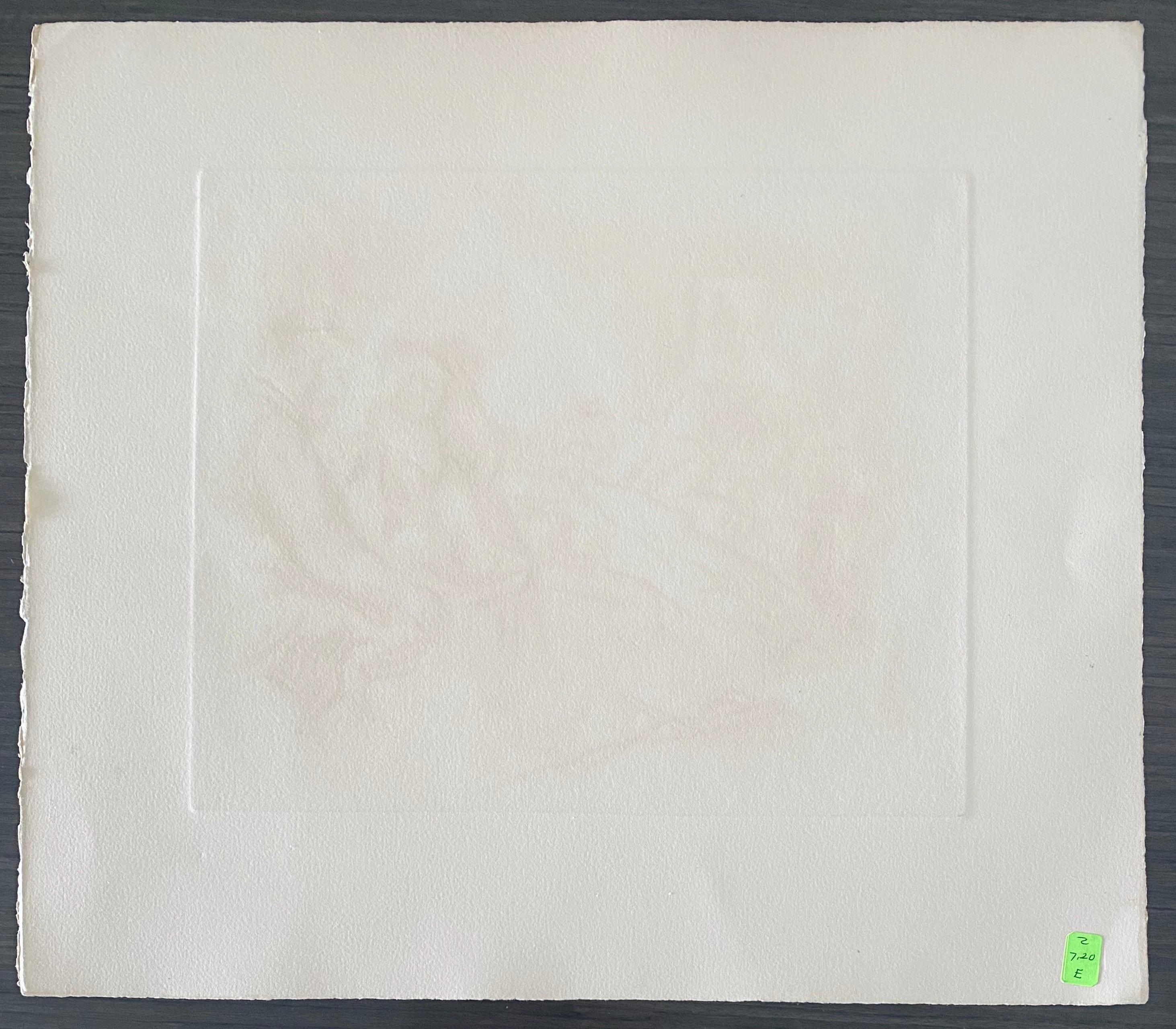 Ira Moskowitz - Judaica interior scene etching with hand coloring For ...