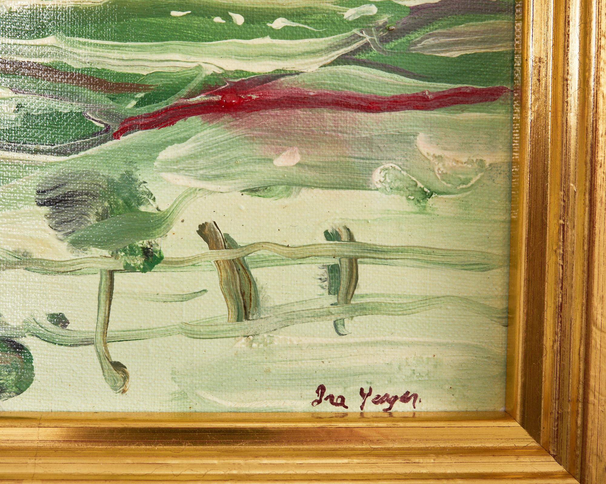 Ira Yeager Plein Air Study Landscape Painting 1971 at 1stDibs