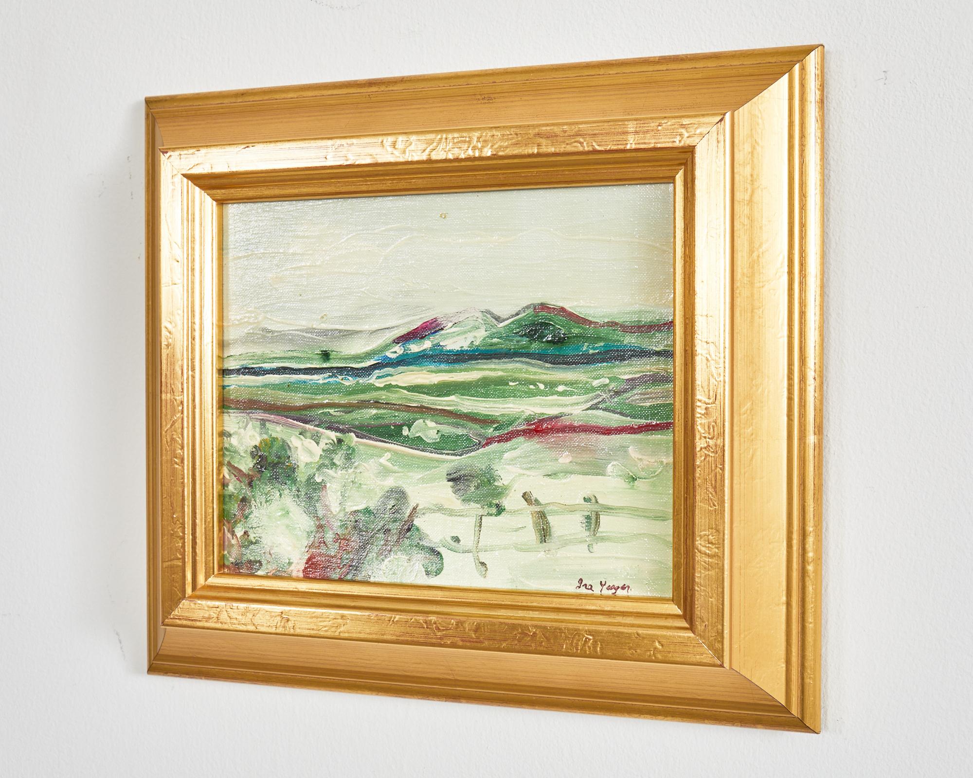 Ira Yeager Plein Air Study Landscape Painting 1971 at 1stDibs