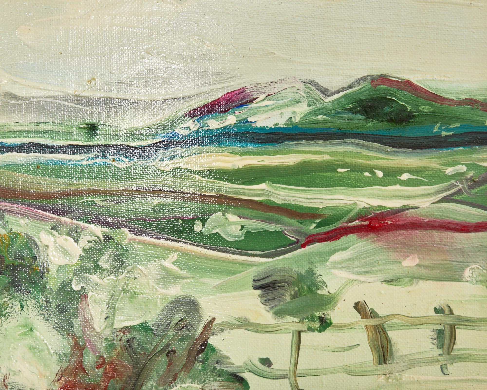 Ira Yeager Plein Air Study Landscape Painting 1971 at 1stDibs