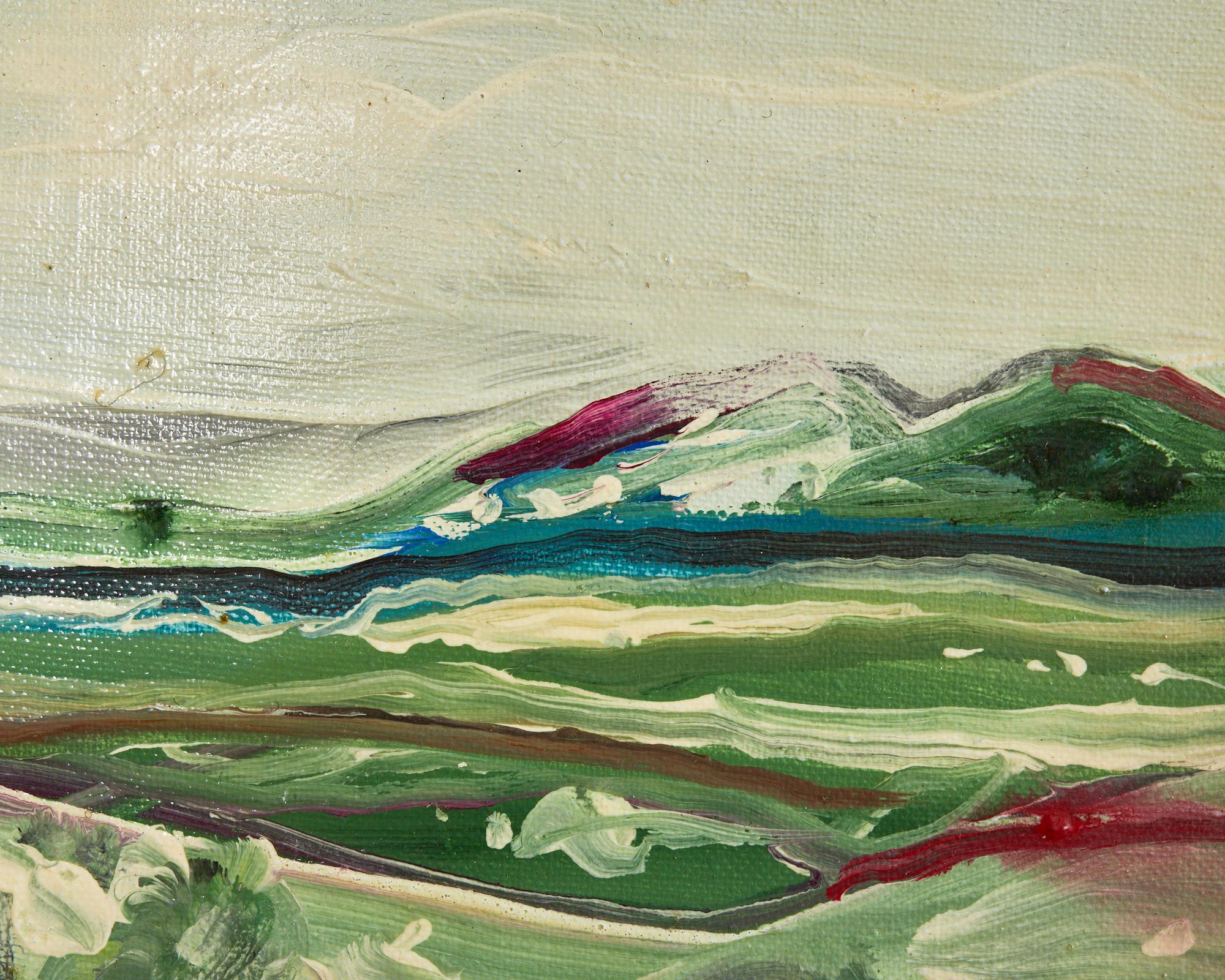 Ira Yeager Plein Air Study Landscape Painting 1971 at 1stDibs