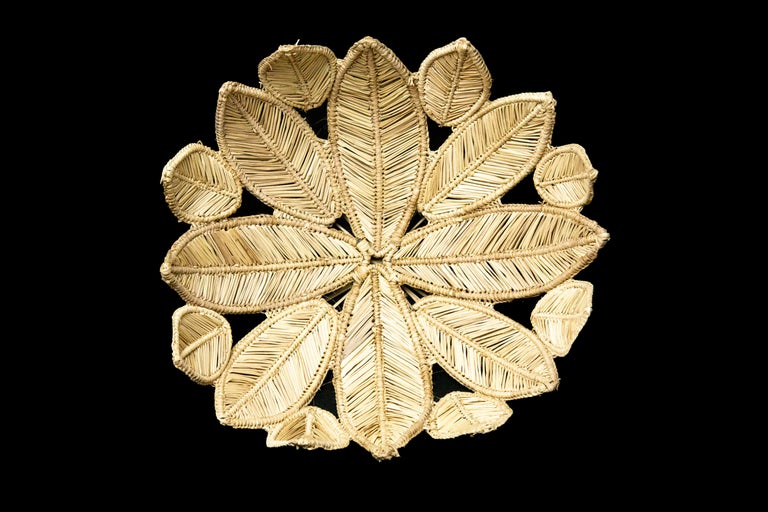 Iraca Fibre Leaf Basket For Sale at 1stDibs