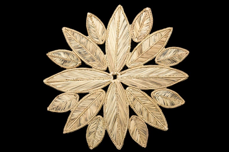 Iraca Fibre Leaf Placemat For Sale at 1stDibs