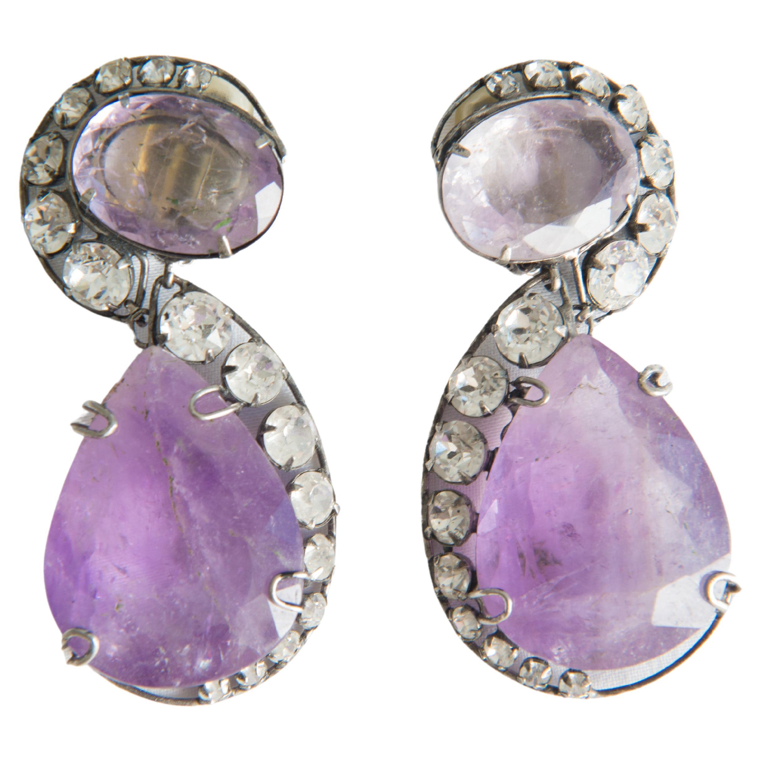 Iradj Moini Gemstone Crystal Necklace and Earring Set For Sale at 1stDibs