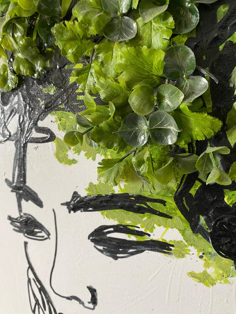 Irena Orlov - Beauty Spring Woman - Acrylic and 3D Painting on Canvas ...