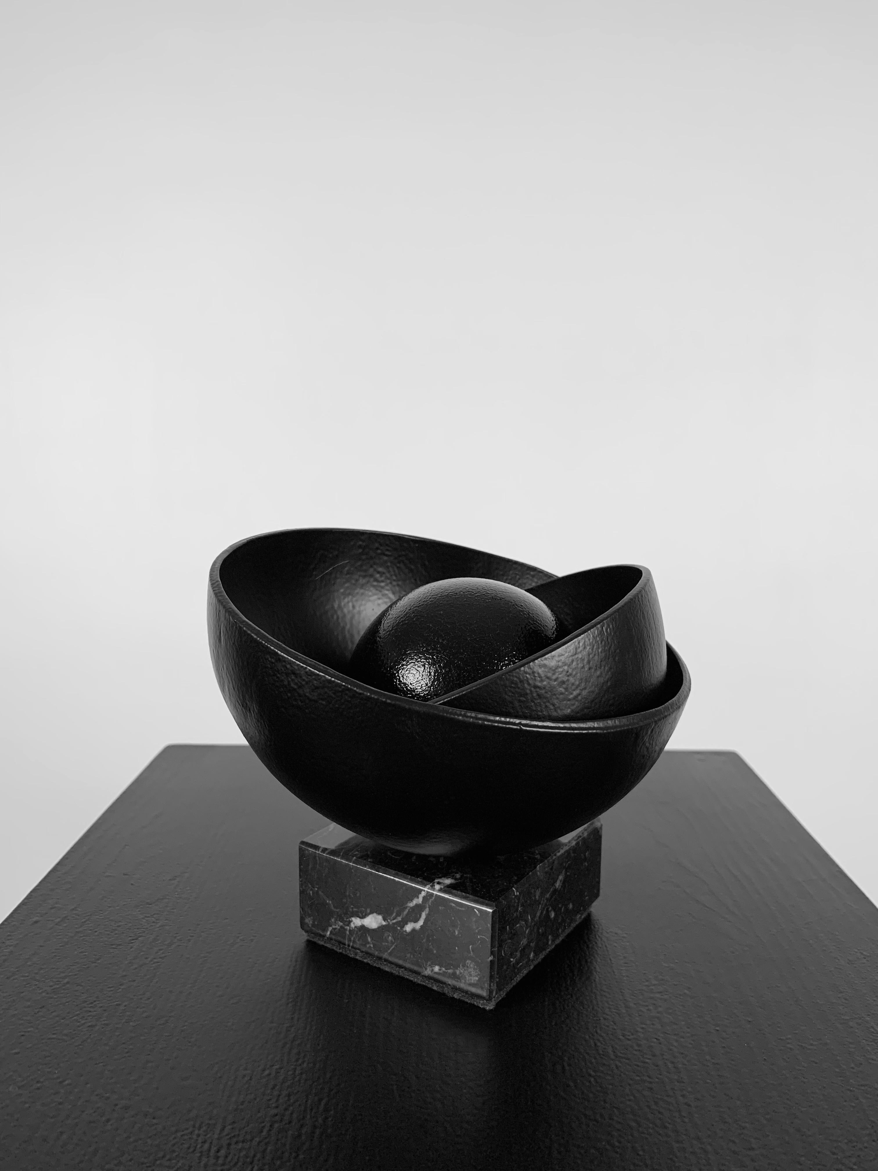 Mario DeNoto - Abstract Figure, Unique White Marble Sculpture by Mario ...