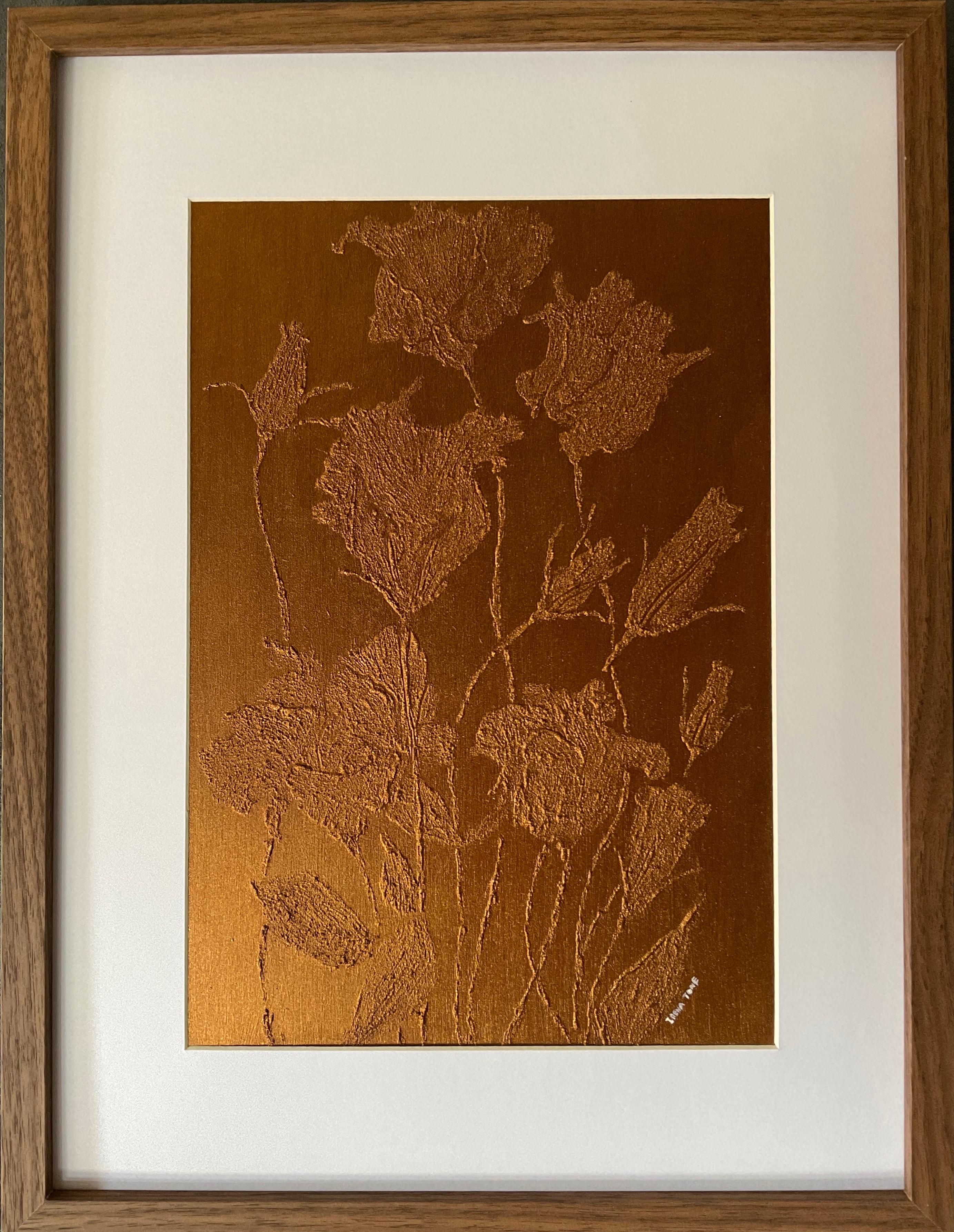 IRENA TONE - Cooper Eustoma flor Acrílico Pintura Original en venta en ...