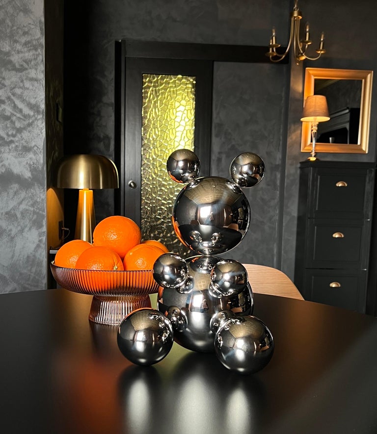 IRENA TONE - Middle Stainless Steel Bear 'John' Sculpture Minimalistic ...