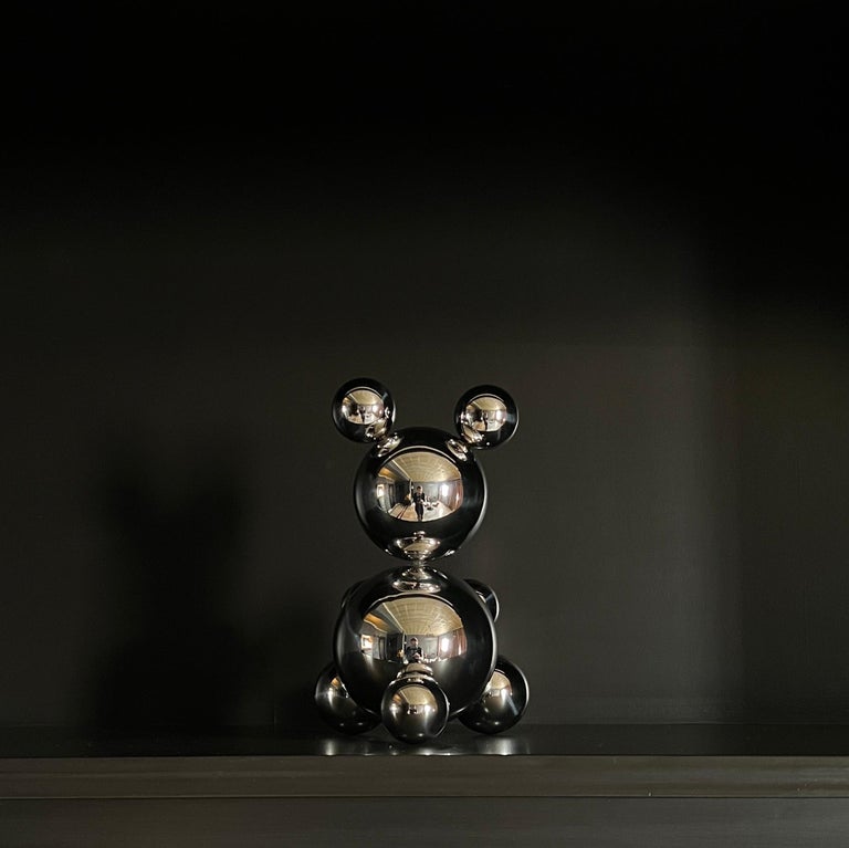 IRENA TONE - Small Stainless Steel Bear 'April' Sculpture Minimalistic ...