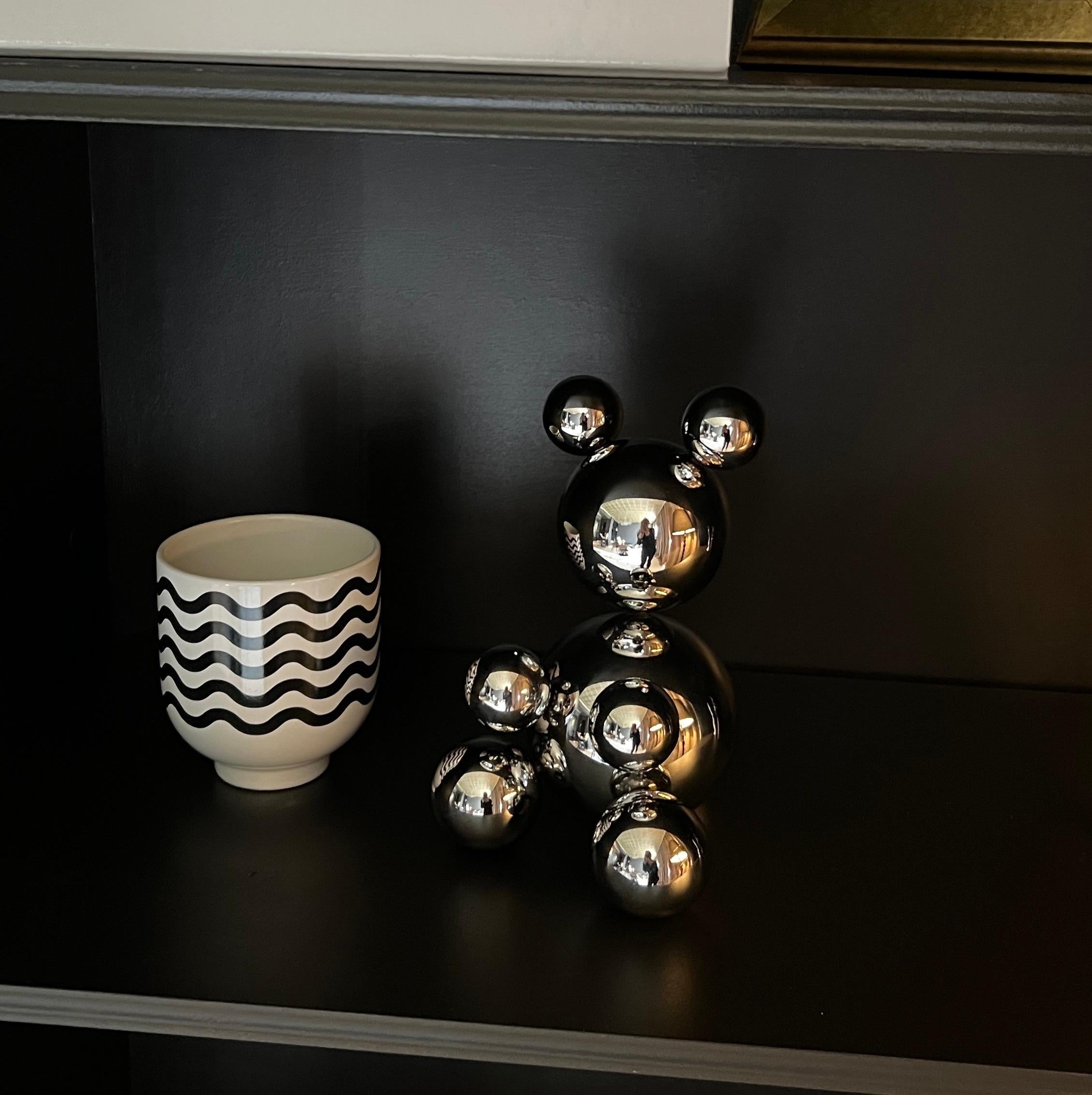 IRENA TONE - Small Stainless Steel Bear 'Ava' Sculpture Minimalistic ...