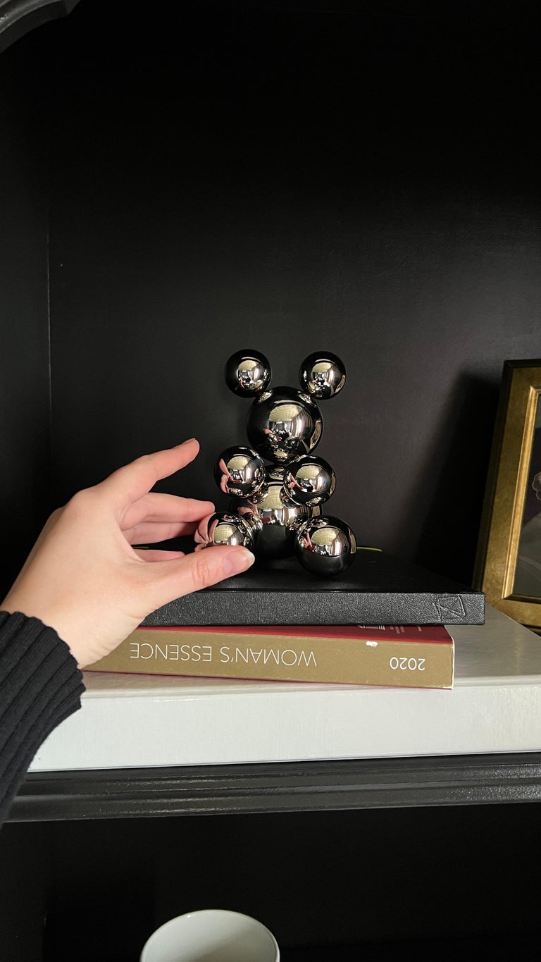 IRENA TONE - Tiny Stainless Steel Bear ''Cory'' Sculpture Minimalistic ...