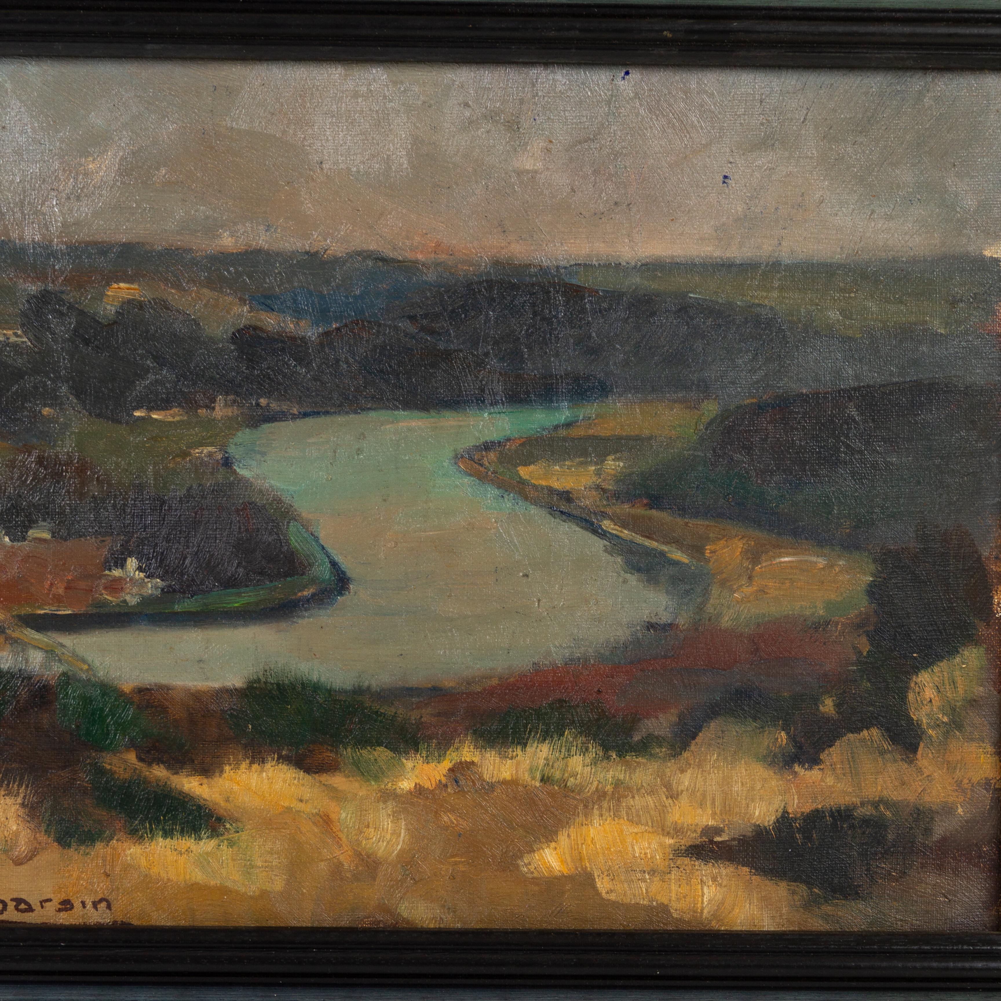 Irene Barsin (1917-2004) Belgian Landscape Oil Painting Signed at 1stDibs
