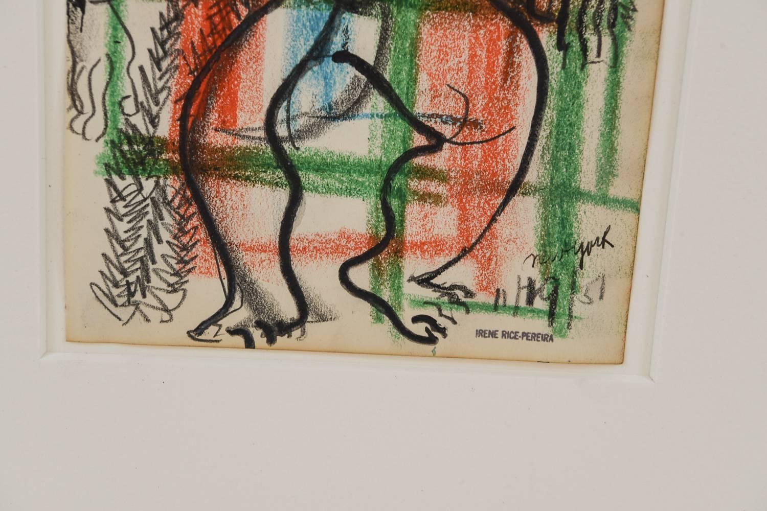 Irene Rice-Pereira Mixed-Media Abstract For Sale at 1stDibs