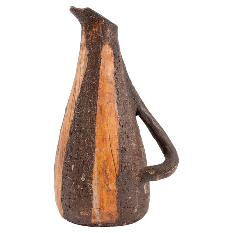 Irene Zevon Modern Art Ceramic Pitcher Jug For Sale at 1stDibs