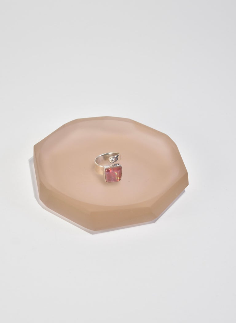 Iridescent Glass Ring For Sale at 1stDibs