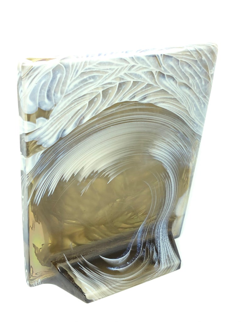 Iridescent Venetian Murano Art Glass Picture Frame Vintage, Italy ...