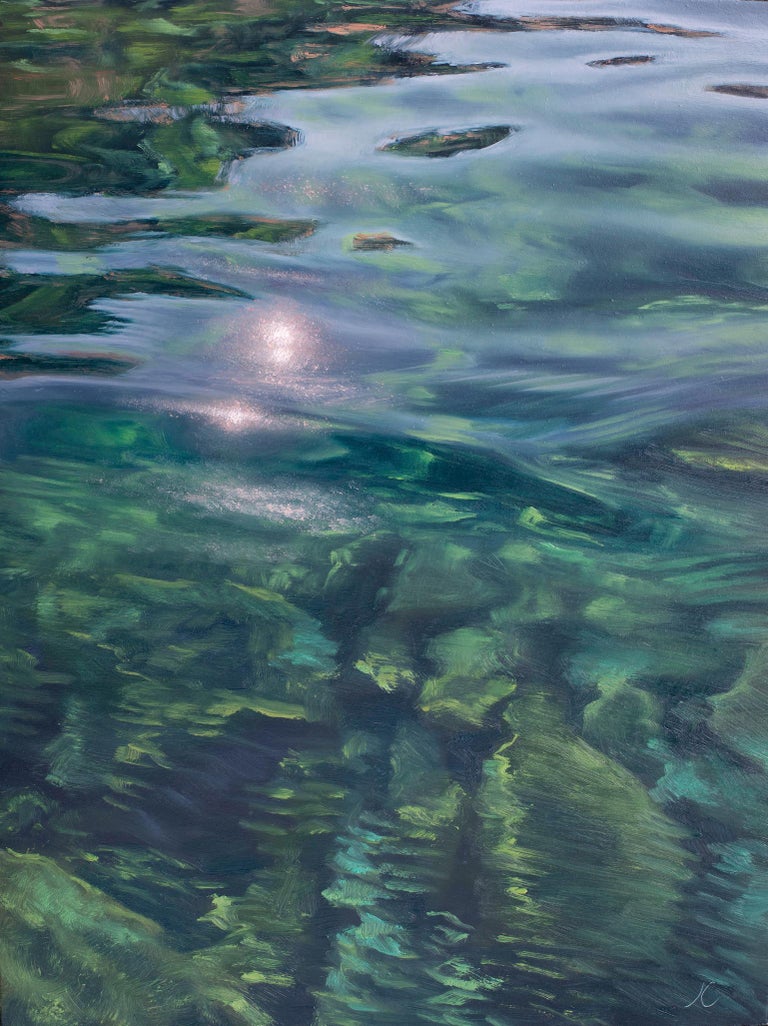 Irina Cumberland - Peinture originale Clear Lake IIII - motifs ...