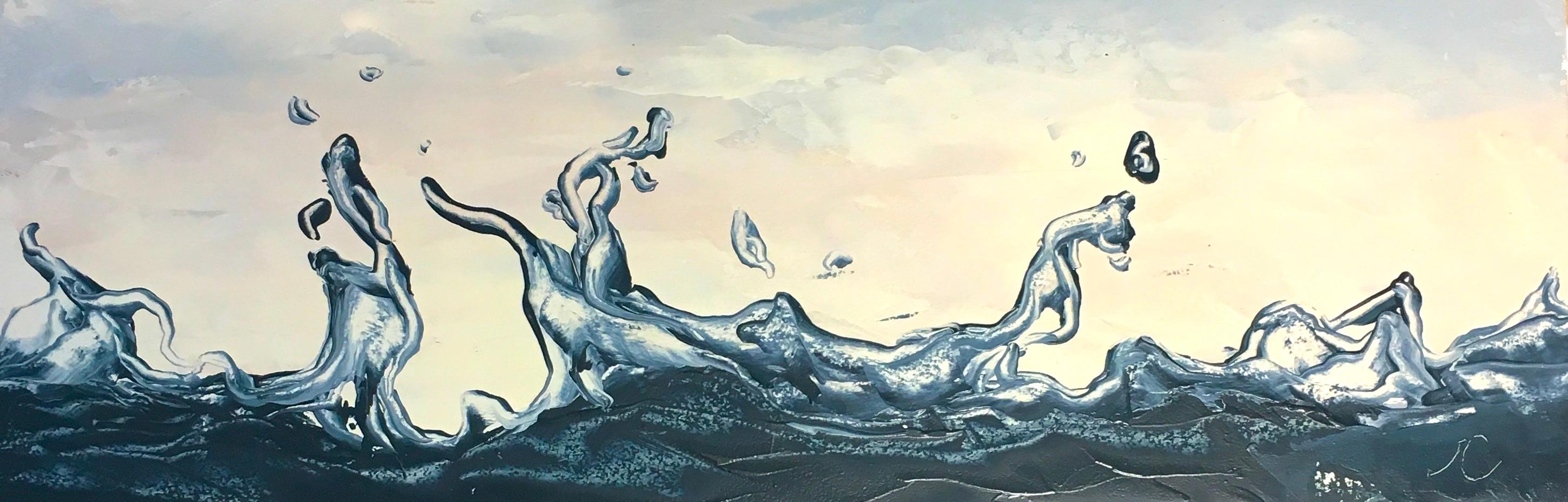 Irina Cumberland - Laguna original realism ocean painting Contemporary ...