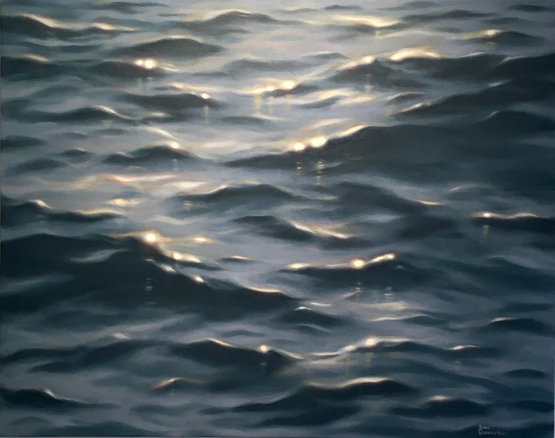 Irina Cumberland - Dancing Water II original seascape painting at 1stDibs