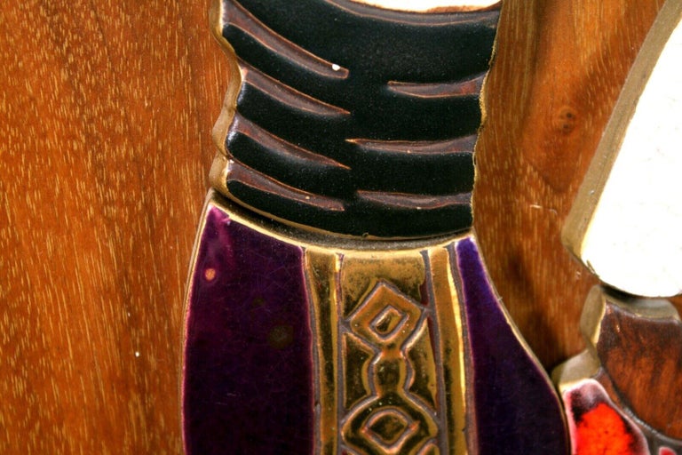 Irina Lorin Signed Pair of Mid-Century Modern Ceramic Matador Wall ...